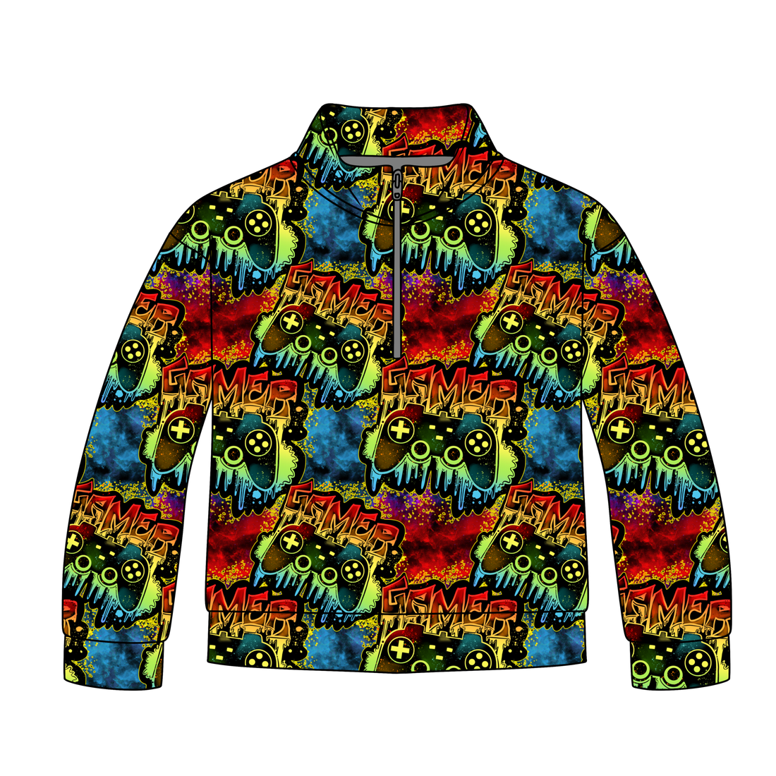 Gamer Mode Activated Quarter Zip-Up **PreOrder**